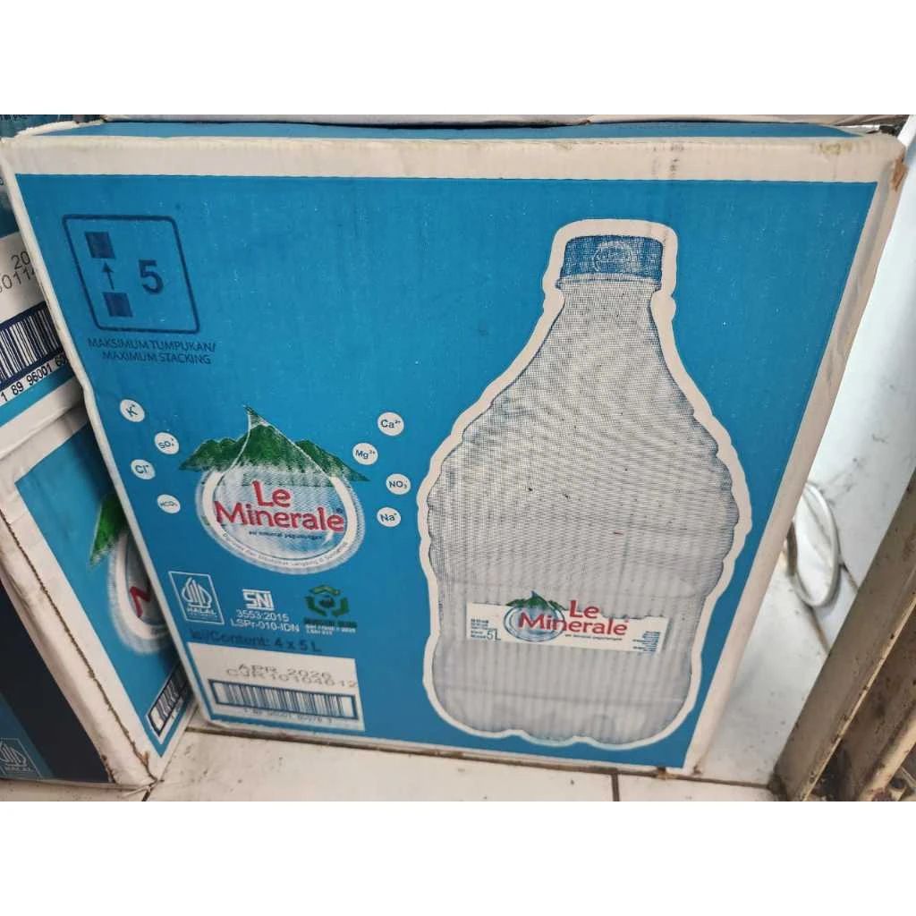 Jual Le Minerale 5l Isi 4 Botol Air Mineral Kemasan Dus Lemineral Di ...