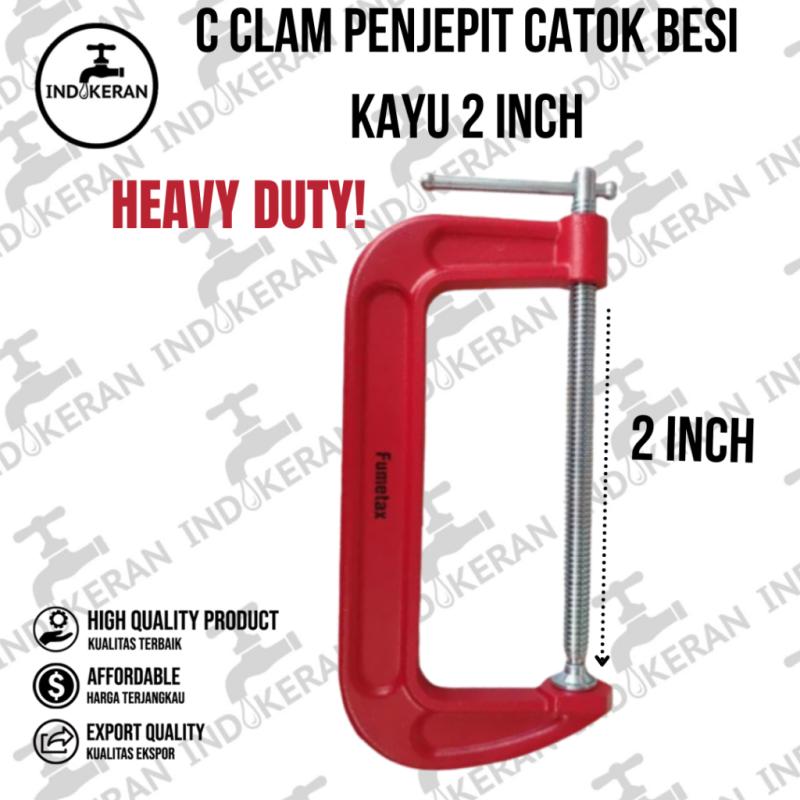 Jual C Clamp / Klem C Penjepit Catok Besi Kayu - 2 Inch Di Seller ...