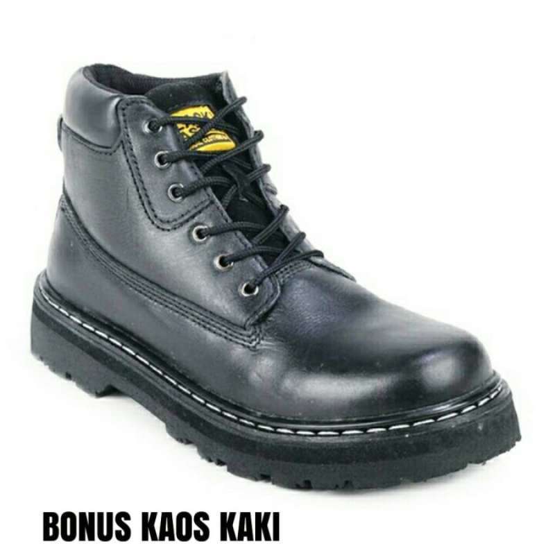 Promo sepatu boots safety underground black master touring motor Diskon ...