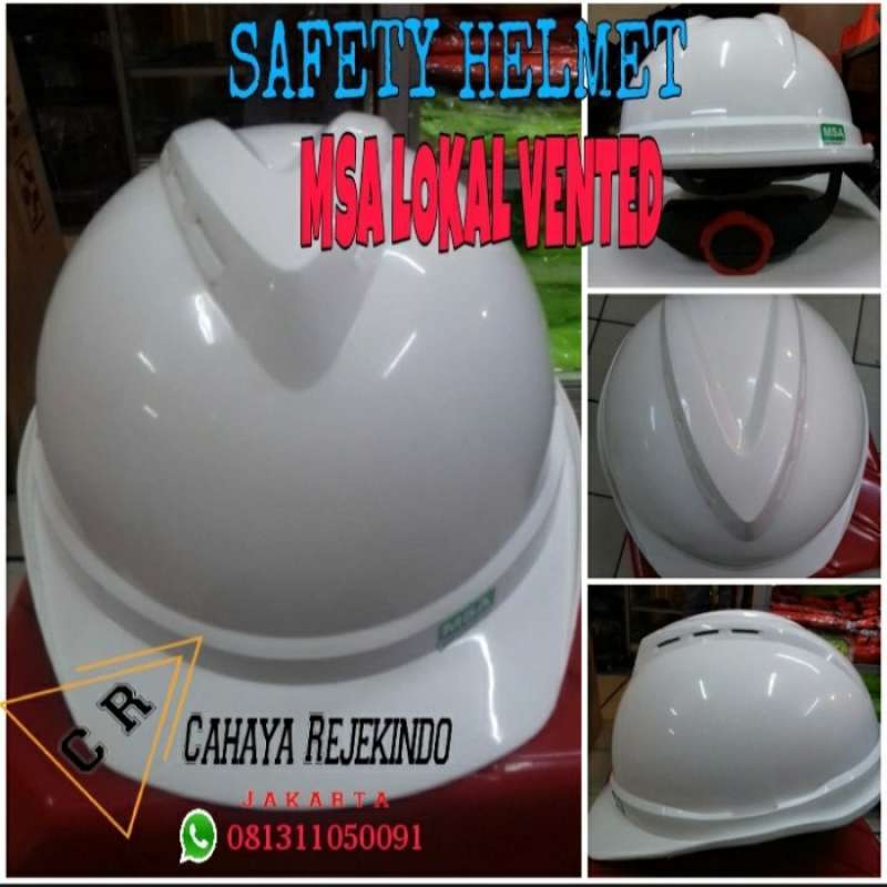 Promo Helm Safety Proyek Msa Lokal Vented Fastrac / Helm Proyek Fastrac ...