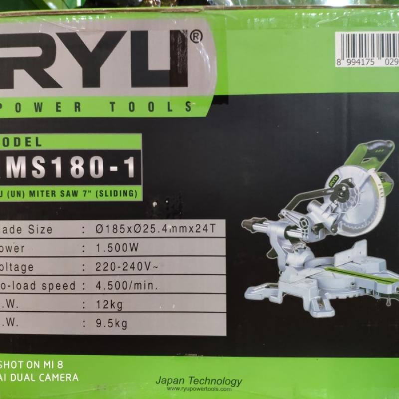 Promo Miter Saw 7 Inch Sliding Ryu Rms 180-1/ Mesin Potong Aluminium ...