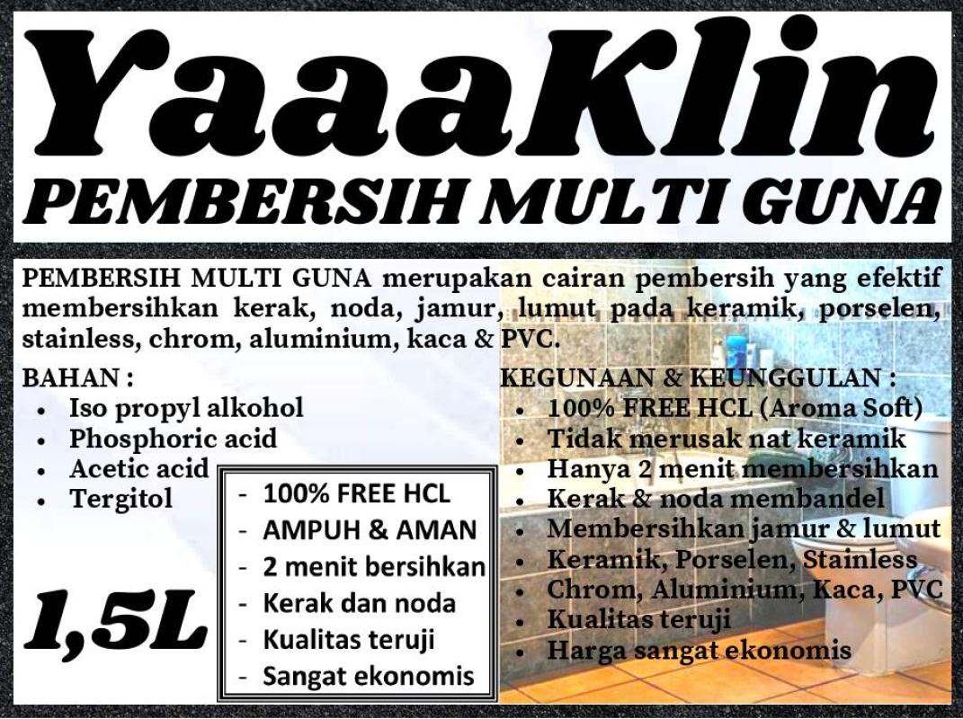 Jual Pembersih Multi Guna 1,5l Di Seller Yaaaklin - Kalisari, Kota ...