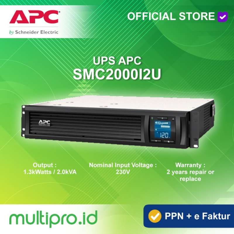 Jual Apc Ups Smart Smc2000i2u Smc2000i-2u Rackmount 2000va 1300watt Di ...