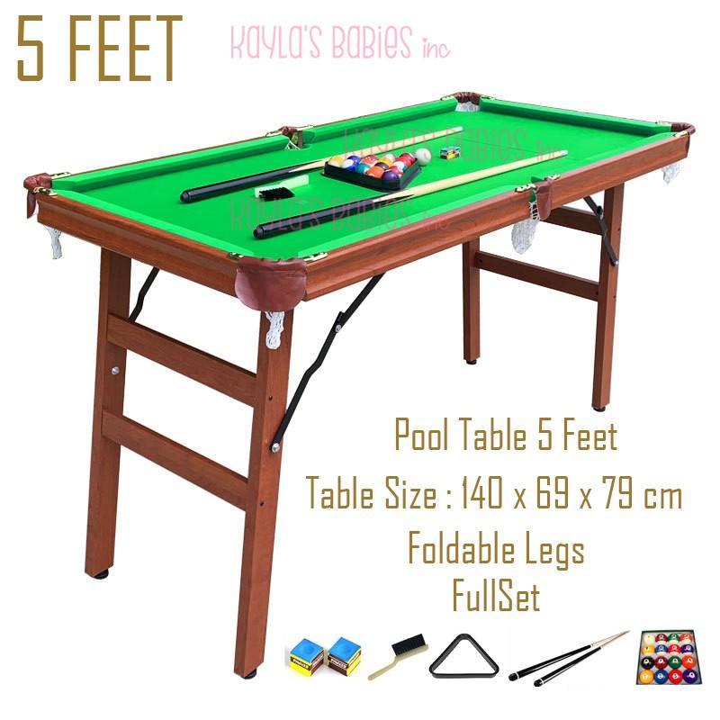 Jual Foldable Pool Table Meja Billiard Lipat 5 Feet Billiard 5 Ft Di ...