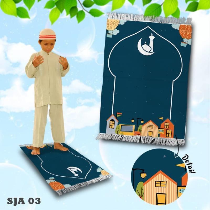 Jual Sajadah Custom Anak Cetak Printing Sublim Premium Bisa Pakai Nama ...