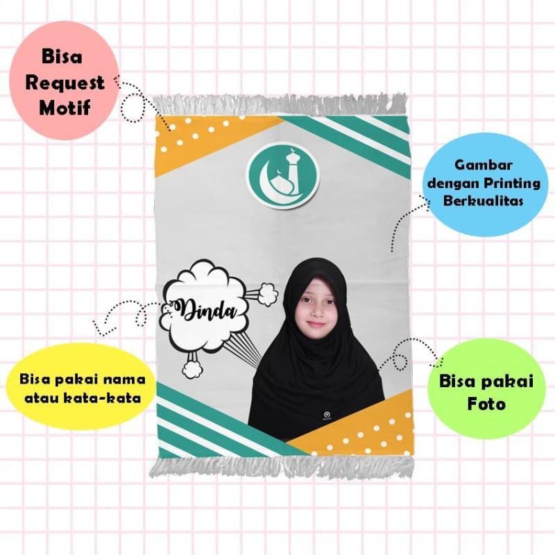 Jual Sajadah Custom Anak Cetak Printing Sublim Premium Bisa Pakai Nama ...