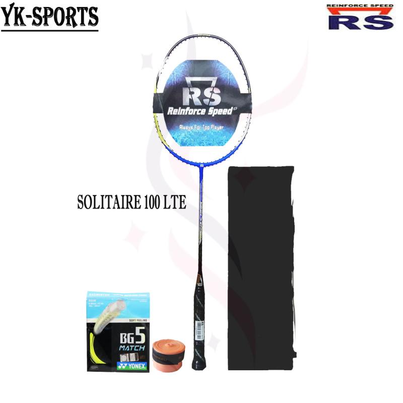 Promo Raket Badminton Rs Solitaire 100 Lte Bonus Komplit Raket Rs Siap ...