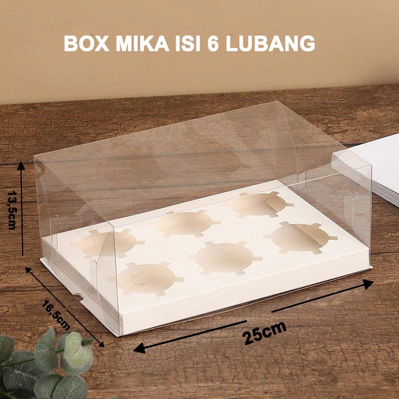Promo Box Mika Cupcake / Kotak Kue Transparan / Dus Cupcake (1 Pcs ...