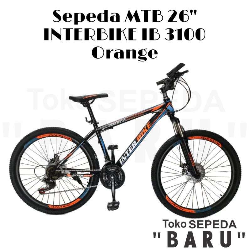 Jual Tb - Sepeda Mtb Interbike Ib 3100 Ukuran 26 Inch - Orange Di ...