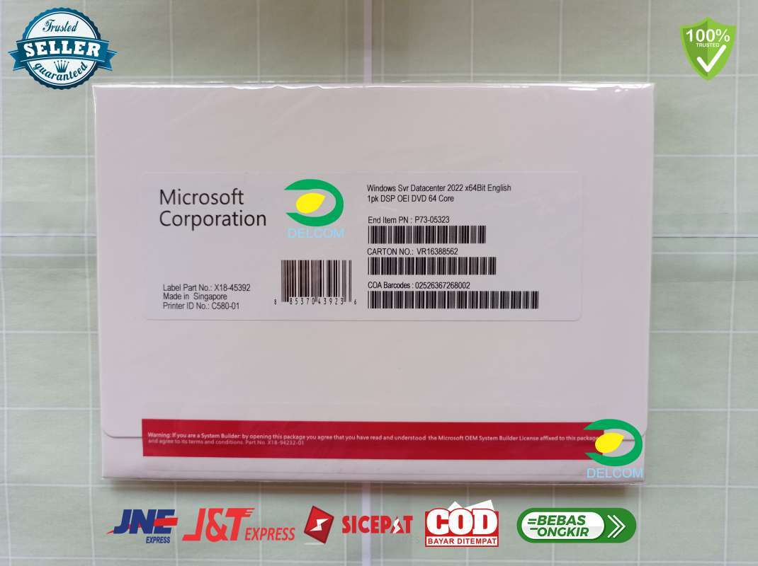 Jual Windows server 2022 standard - datacenter 64 core prosessor ...