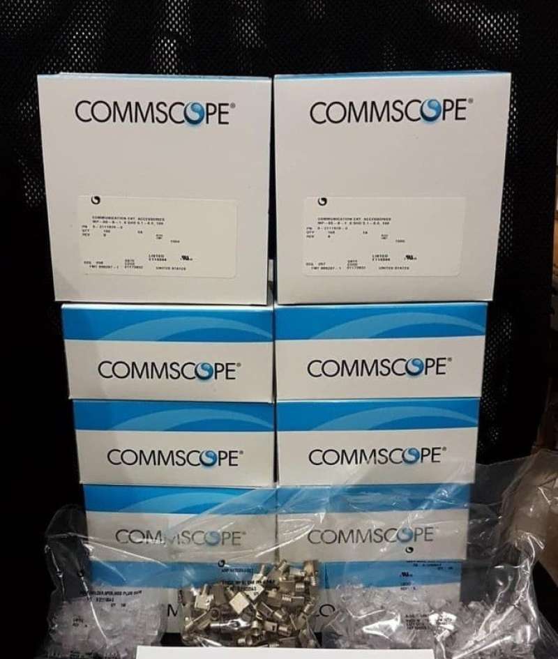 Promo Connector Rj45 Amp Cat 6 Original Amp / Tyco Diskon 23% Di Seller ...