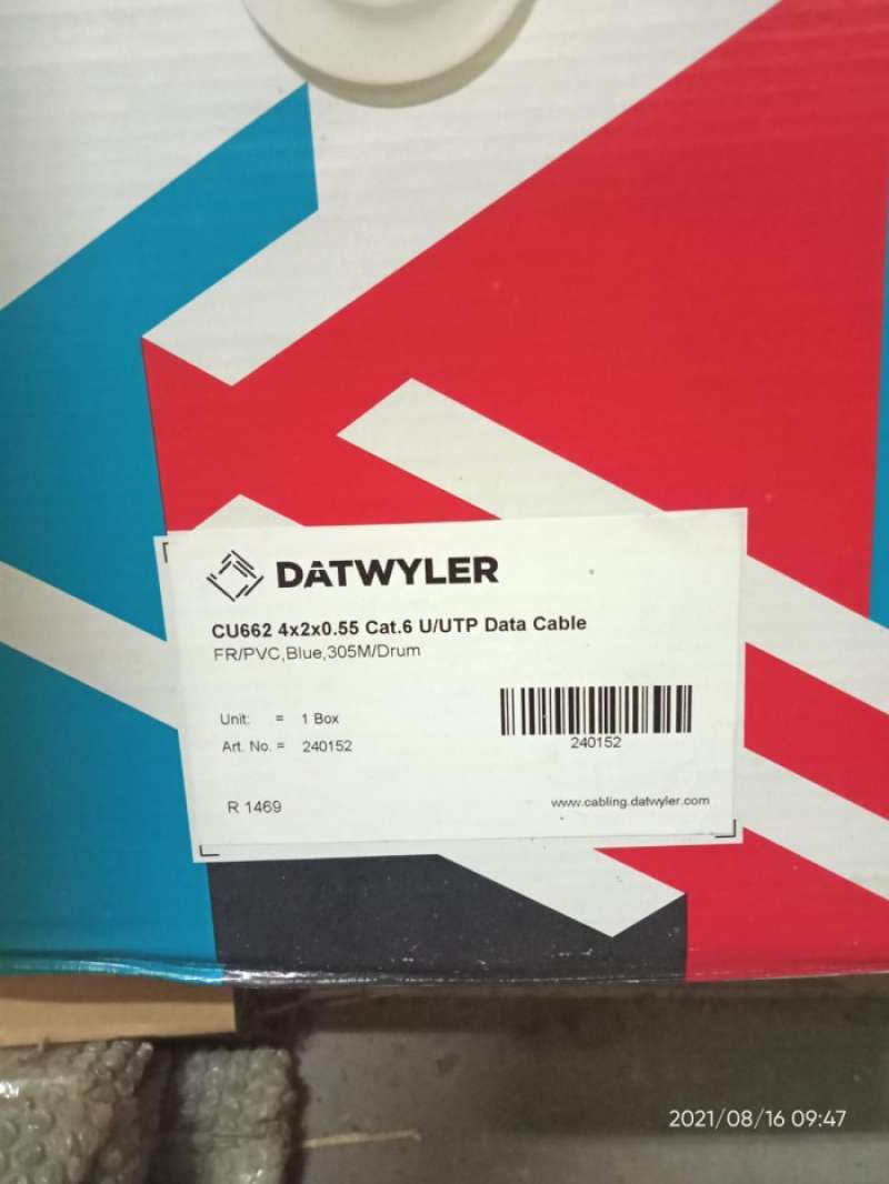 Promo Datwyler Utp Cat6 Grey Diskon 23% Di Seller Tikno Store - Kalibata, Kota Jakarta Selatan ...