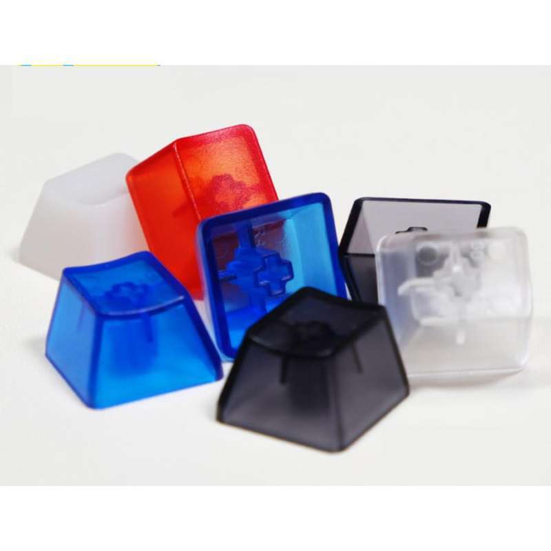 Jual Keycaps Custom Transparan Transparent Bening Mechanical Keyboard ...