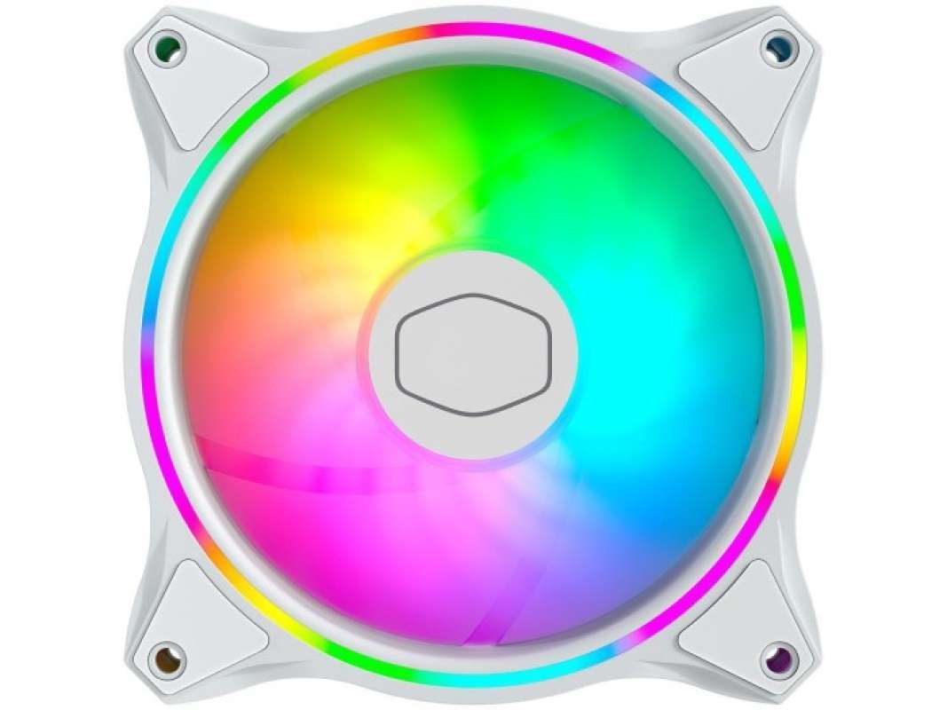Promo Cooler Master Masterfan MF120 Halo ARGB White Edition - 120mm Fan ...