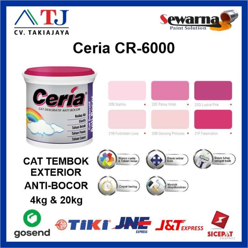 Jual Cat Tembok Eksterior Propan Ceria Cr 6000 (kode 22b-21f) 20 Kg Di Seller Sewarna Paint ...