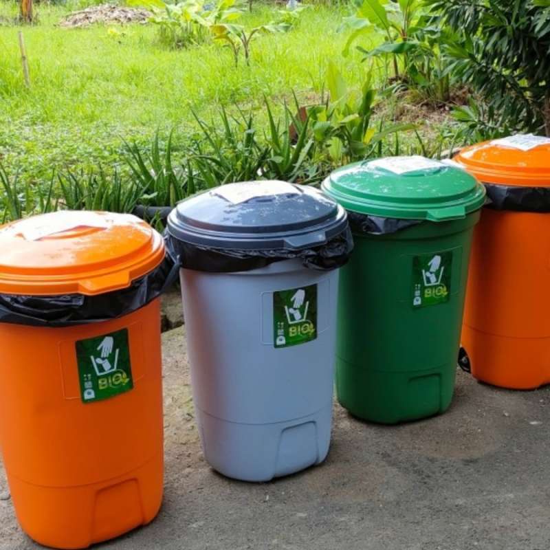 Jual Tempat Sampah Besar 120 Liter + Roda Green Leaf 2120/bak Sampah ...