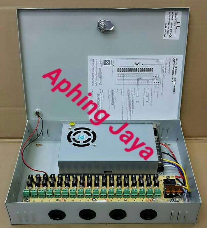 Promo CCTV Power Supply Panel Box 12V-20A Diskon 23% di Seller Jaza ...
