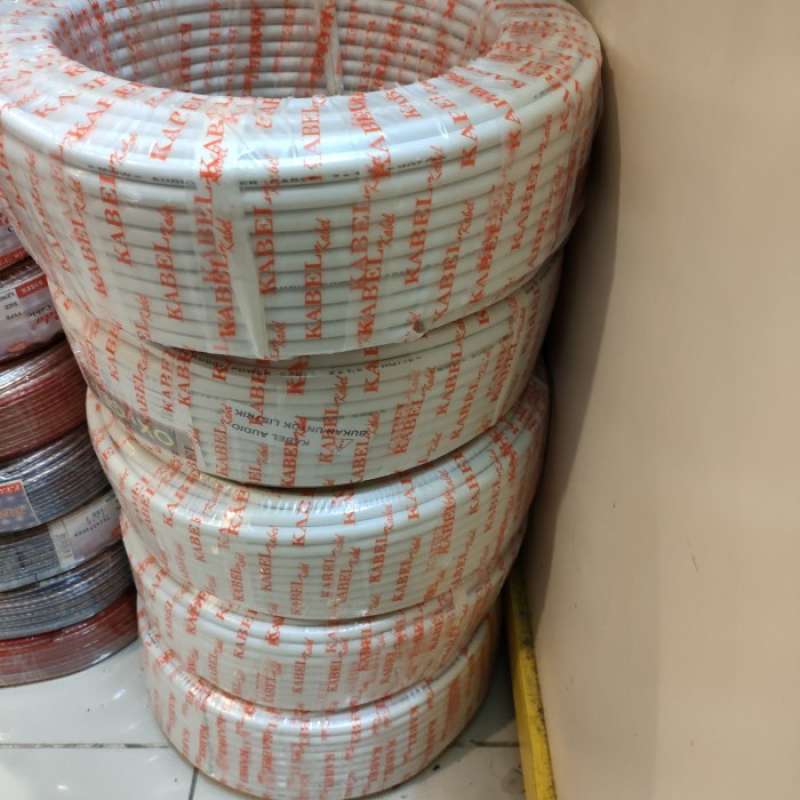 Promo Kabel Listrik 1 Roll 50 Meter Ukuran 2x1.5 Kwat Oxygen Kabel 2 ...