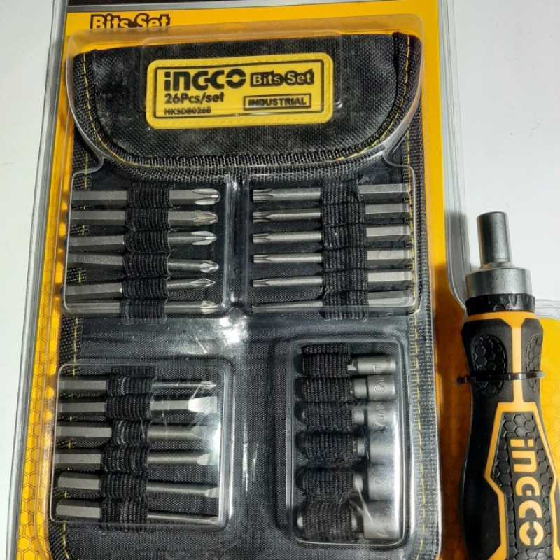 Promo obeng ratchet set komplit INGCO heavy duty Diskon 23% di Seller ...