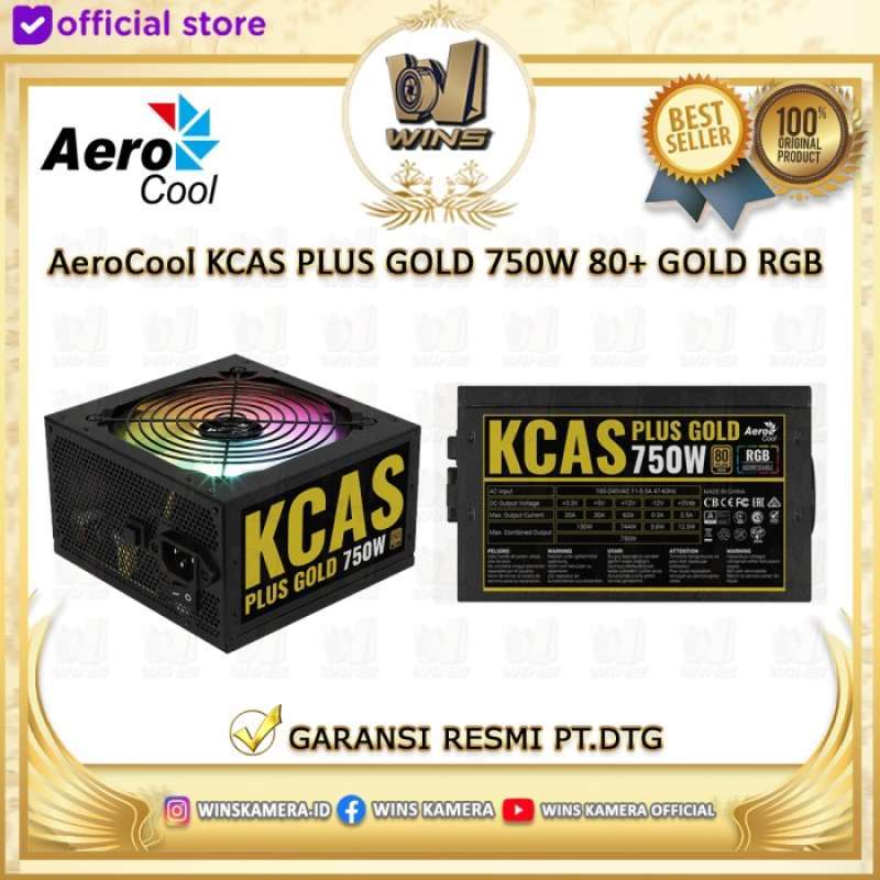 Jual AeroCool KCAS PLUS GOLD 750W 80+ GOLD ARGB GAMING PSU ORIGINAL di ...
