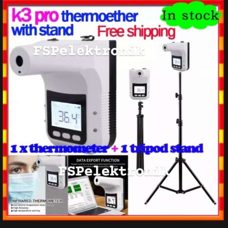 Promo k3 pro stand thermometer Diskon 23% di Seller Faziya Store - Kalibata, Kota Jakarta ...