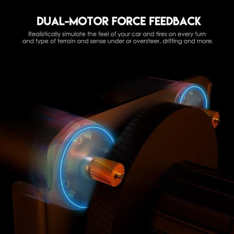 Jual Fantech Rs1 Racing Steering Wheel Simulator Force Feedback Di ...