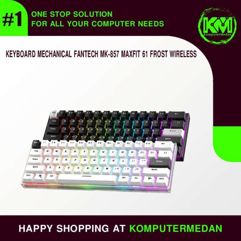 Jual Fantech Maxfit61 Frost Wireless Hostwap Keyboard Gaming Mechanical ...