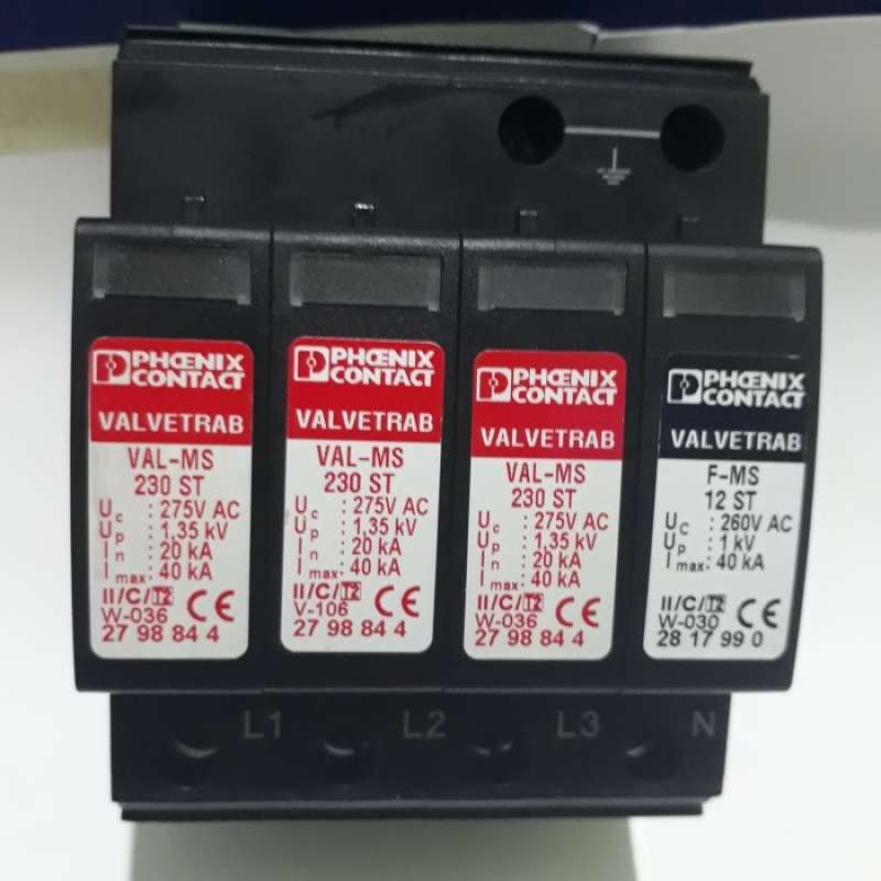 Promo SURGE ARRESTER PHOENIX VAL-MS 230 ST 275V AC 3PHASE+NPE Diskon 23 ...