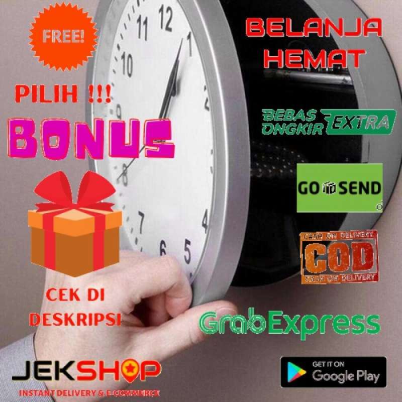 Promo Jam Dinding Besar Bulat Vintage 25cm with Hidden Storage Box ...
