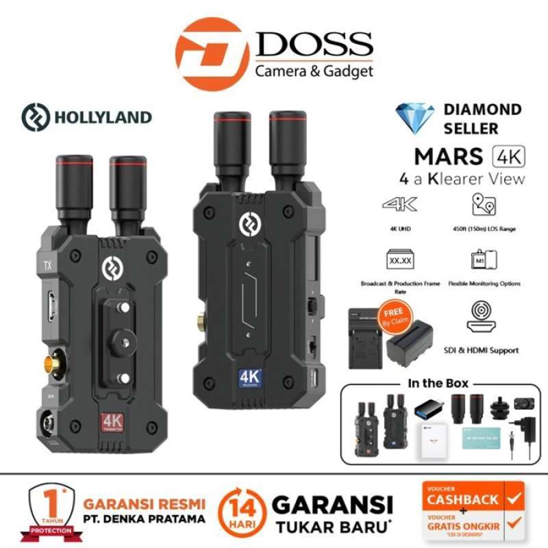 Jual Hollyland Mars 4K Wireless Video Transmission System Hdmi & Sdi di ...