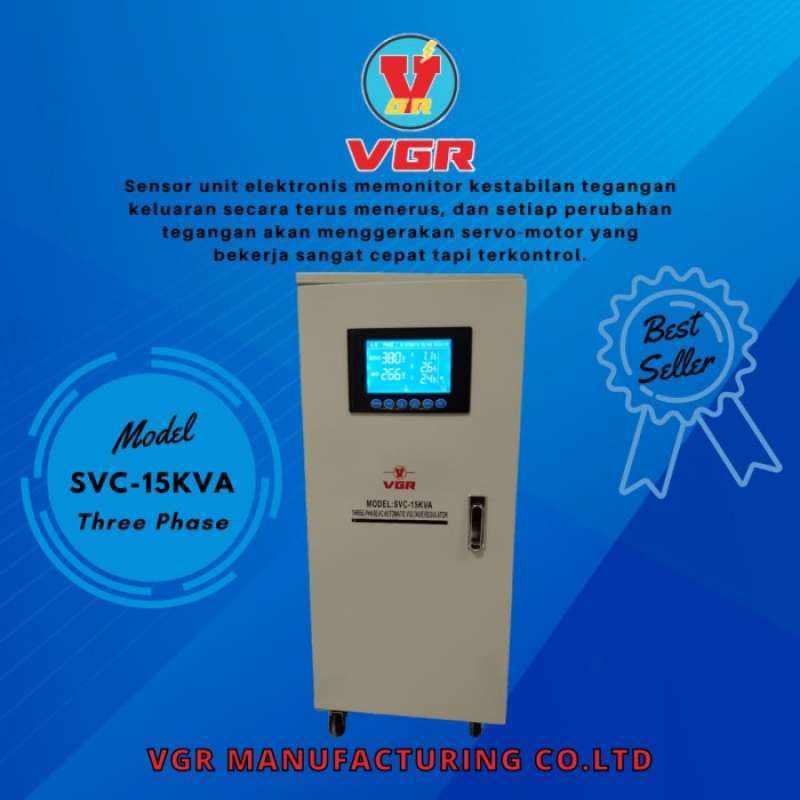 Promo Stabilizer Listrik 15 Kva 3 Phase-15000 Watt 3 Phase Merk Vgr ...