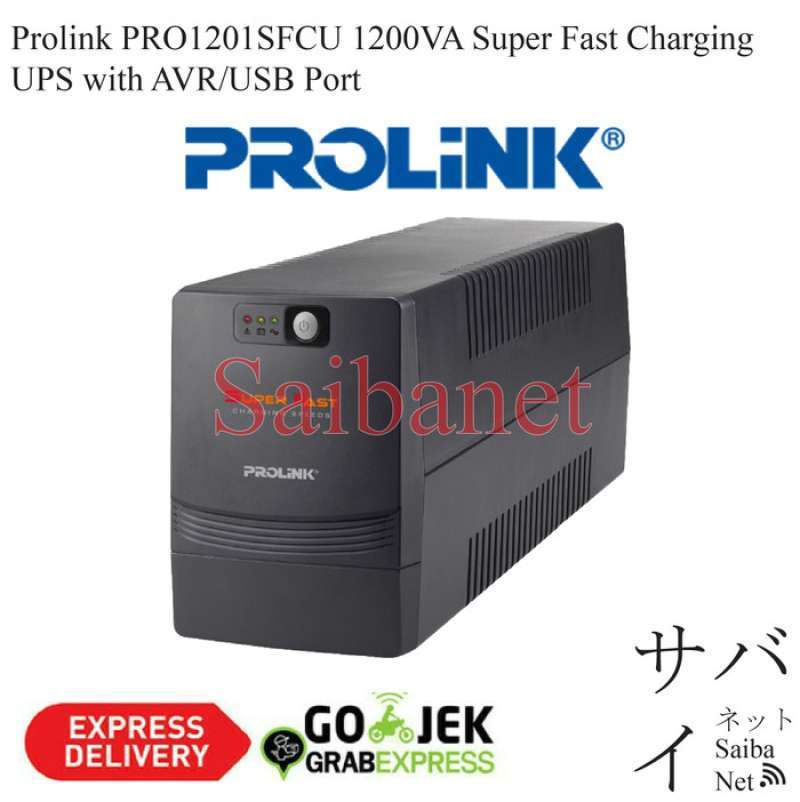Promo Prolink PRO1201SFCU 1200VA Super Fast Charging UPS with AVR/USB ...