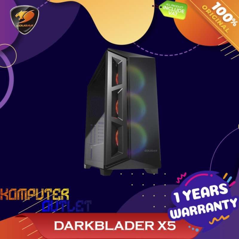Promo COUGAR GAMING CASE DARKBLADER X5 RGB - TRANSLUCENT BLACK Diskon ...