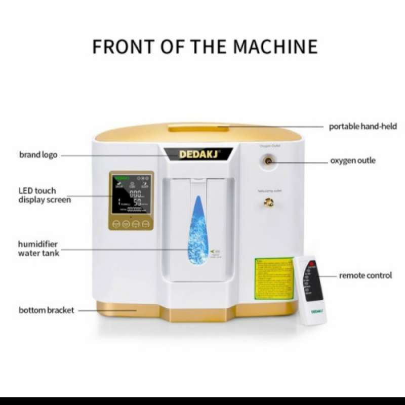 Jual DEDAKJ 1-6L/min Adjustable Oxygen Concentrator Portable Oxygen ...