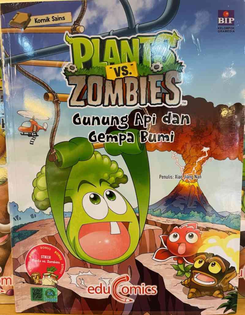 Promo buku komik sains plants vs zombies gunung api dan gempa bumi ...