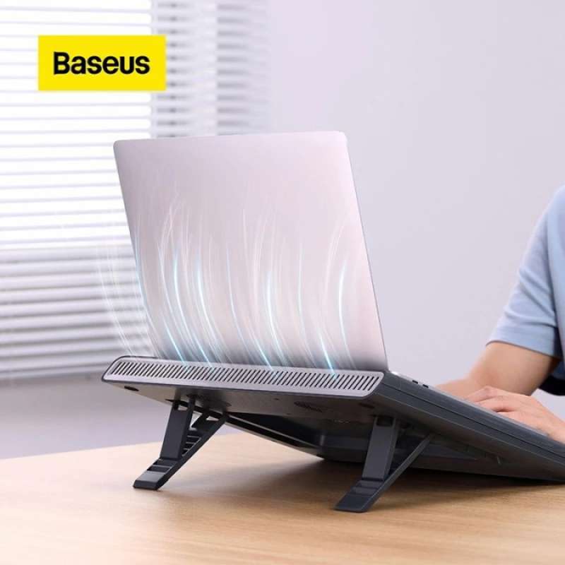 Promo BASEUS STAND LAPTOP COOLING PAD FAN TURBO ADJUSTABLE COOLER BASE ...