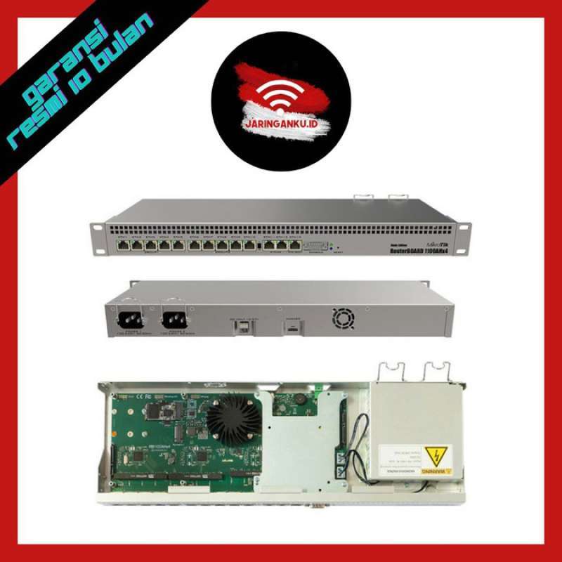 Promo MIKROTIK Router RB1100Dx4 1U Rackmount Diskon 23% di Seller Tikno ...
