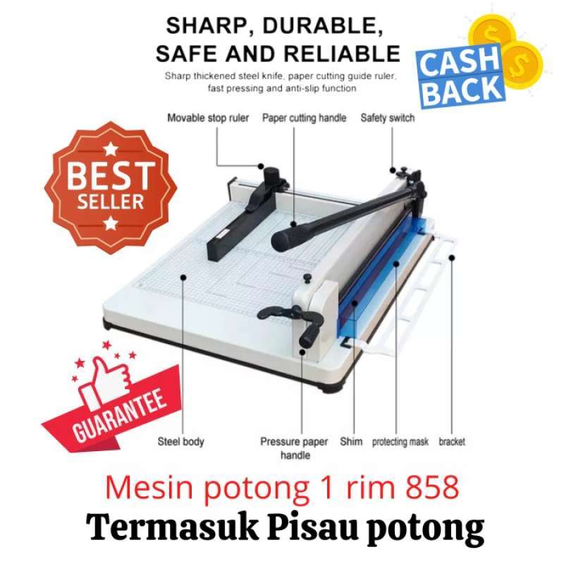 Promo Mesin Pemotong Kertas 858 A3 Paper Cutter 858 A3 Alat Potong