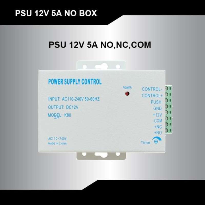 Promo Power Supply 12V 5A Door Lock Access Control / Akses Kontrol Psu 5A Diskon 38% di Seller ...