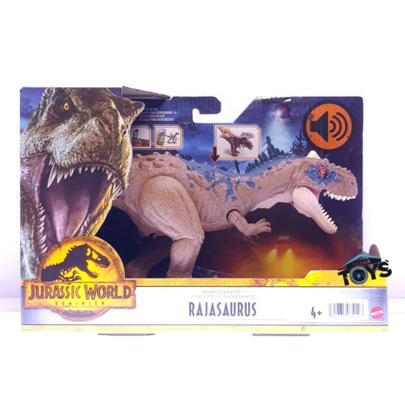 Promo Jurassic World Dominion Roar Strikers Rajasaurus Dinosaur Figure ...