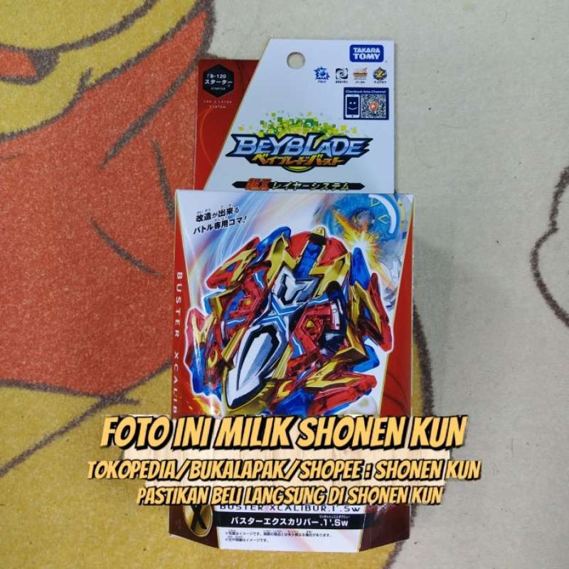Promo BEYBLADE BUSTER XCALIBUR EXCALIBUR 1 SW SWORD CHO-Z B-120 TAKARA ...