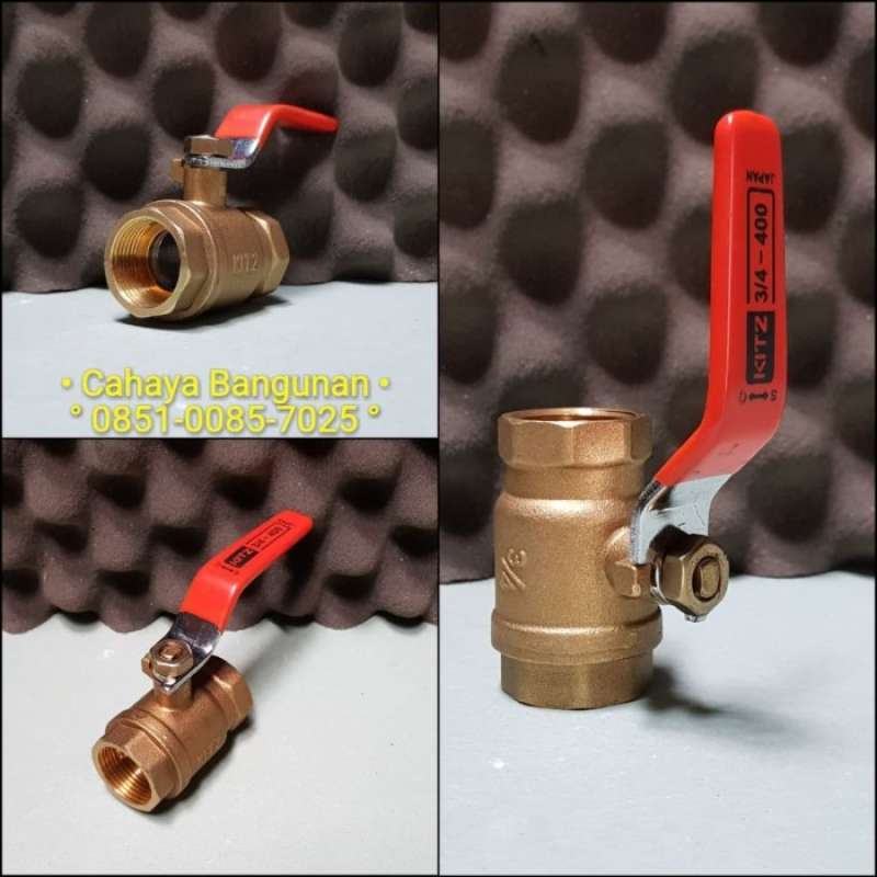 Promo Ball Valve KITZ Stop Kran Kuningan Keran StopKran 3/4 Inc Inch 3 ...