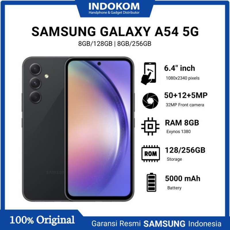 Jual Samsung Galaxy A54 5G RAM 8GB 128GB/256GB - Garansi Resmi - 8GB ...