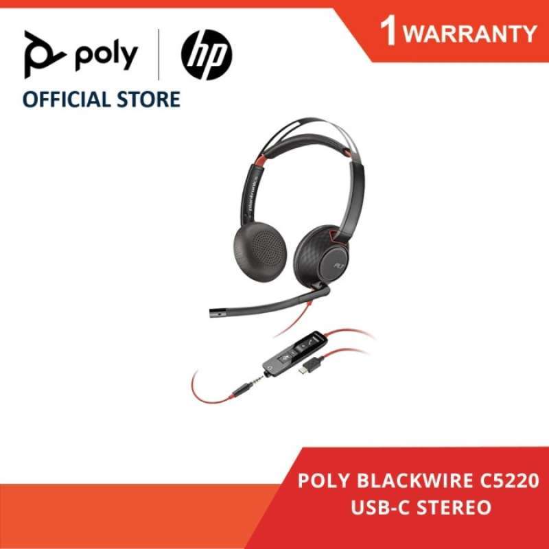 Promo Poly Blackwire C5220 Headset USB-C Stereo - Multicolor Diskon 23% ...