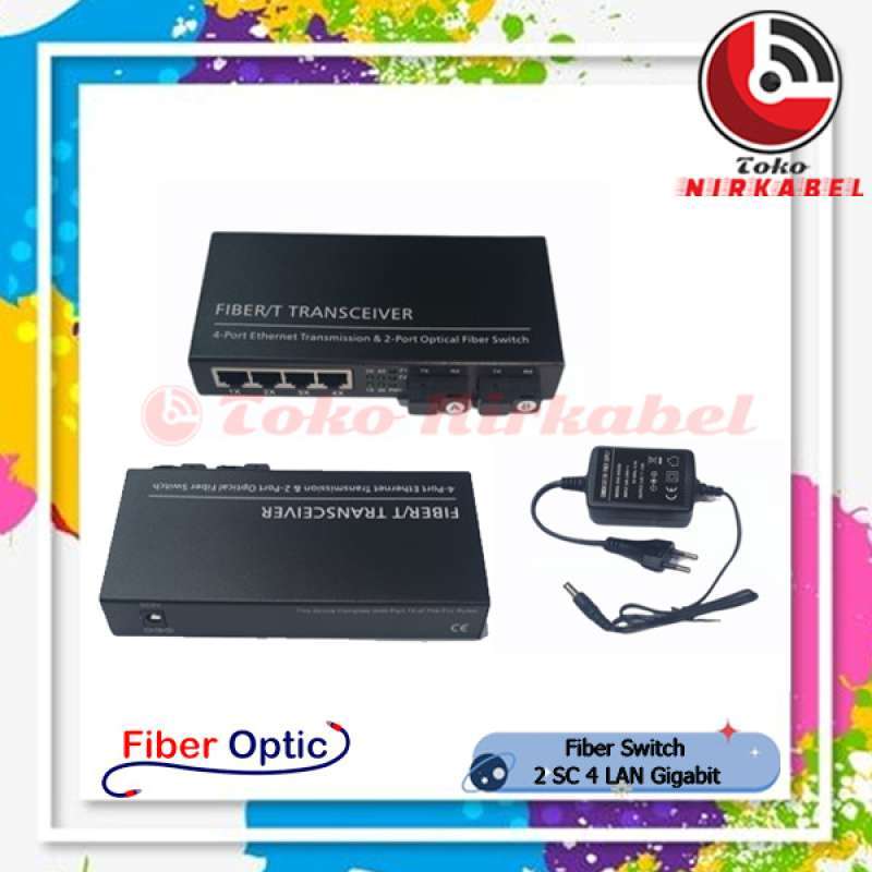 Promo Ethernet Fiber Switch 2 SC 4 Port Gigabit /2 FO 4 Gigabit LAN Diskon 23% di Seller Tikno ...