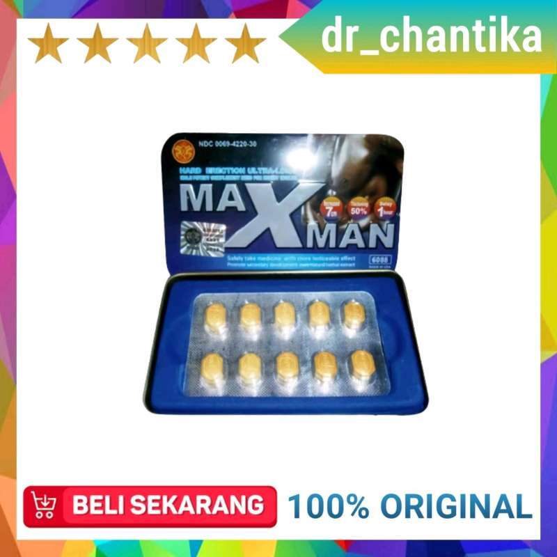 Jual Max Man Maxman Pil Kuning Obat Original 1 Kaleng 10 Tablet Ampuh ...