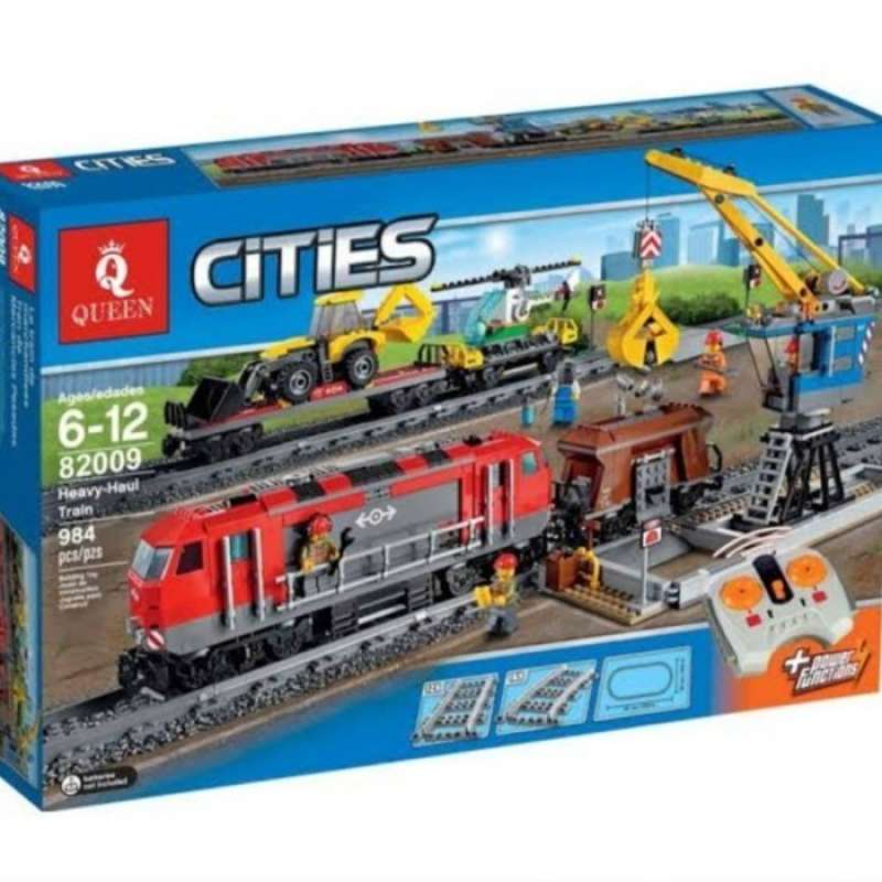Promo Mainan Bricks 40022 City Heavy Haul Train block building Kereta ...
