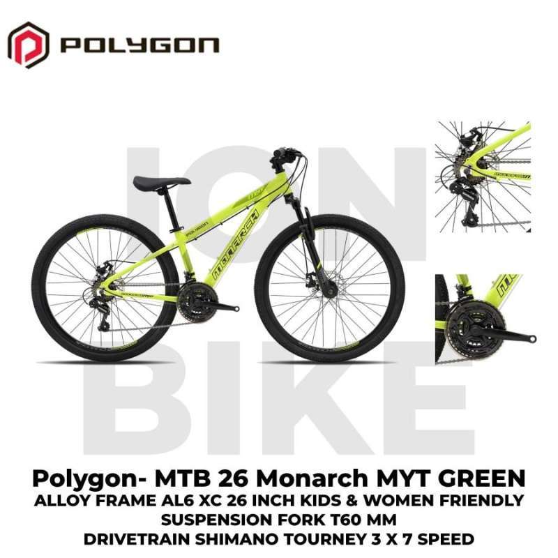 Jual Sepeda Mtb 26 Polygon Monarch Myt Alloy Frame 7 Speed Terbaru Mjr ...