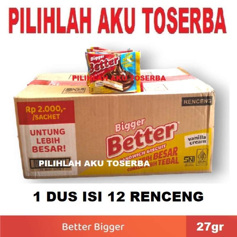 Promo Biskuit Roma Bigger Better Sandwich Renceng - ( Harga 1 Dus ...