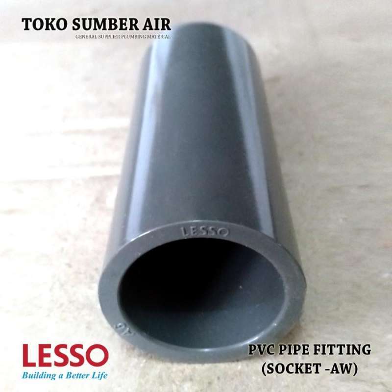 Promo Pvc Socket 1/2 Inch - Aw - Merk Lesso Per 15 Pcs Diskon 32% Di ...